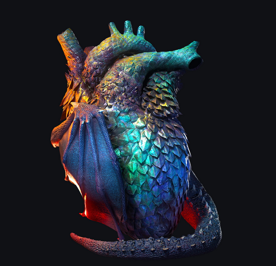 Heart Dragon - CG Folks